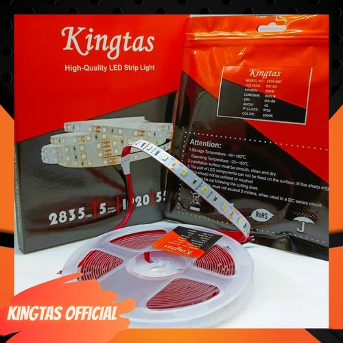 Jual Lampu led strip Kingtas ip20 60L 12V 5m 2700K 3000K 4000K 6000K ...
