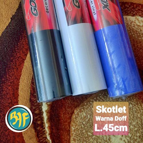 Jual Skotlet Hitam/Putih/Biru muda Doff (Background Aquarium) 50cm ...