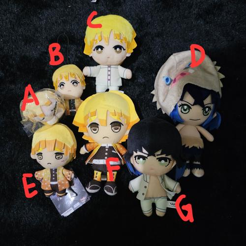 Jual kimetsu no yaiba chibi plush tomonui furyu aniplex inosuke zenitsu ...