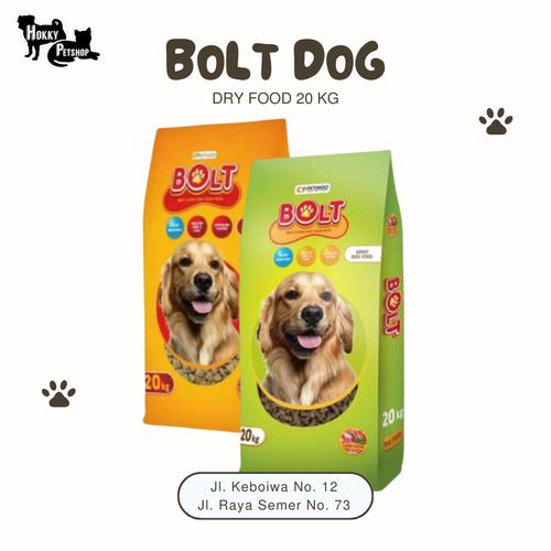 Jual Makanan Anjing Bolt Dog 20 kg / Bolt Segitiga / Bolt Anjing / Dry ...