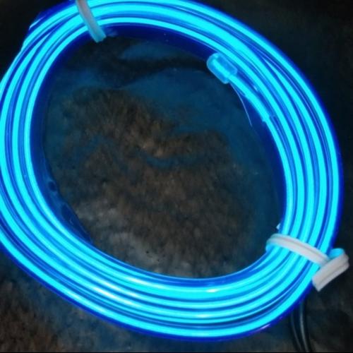 Jual led lampu wire dc 12v 12volt panjang 2m warna biru dashboard mobil ...