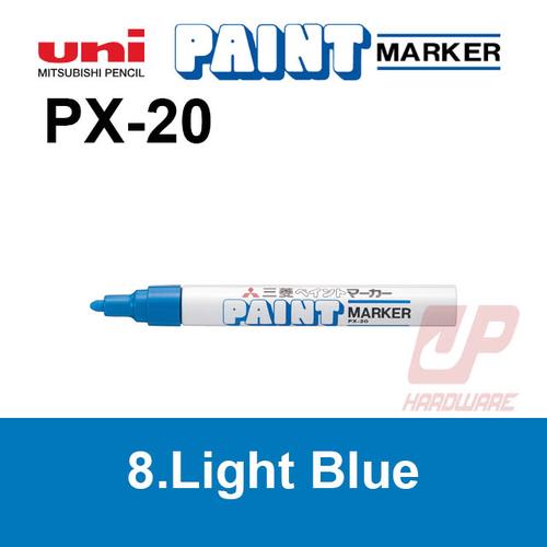 Jual UNI Paint Marker PX-20 PX20 Spidol Ban Cat - 8.Light Blue - Kab. Sleman - JP Hardware ...