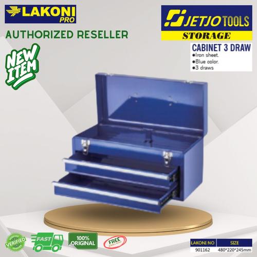 Promo JETJO TOOL Lakoni Pro Tool Box Toolbox 3 Drawer 480x220x245 ...
