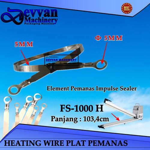 Jual FS-1000 5MM Element Plat Kawat Pemanas Heating Wire Hand Impulse ...