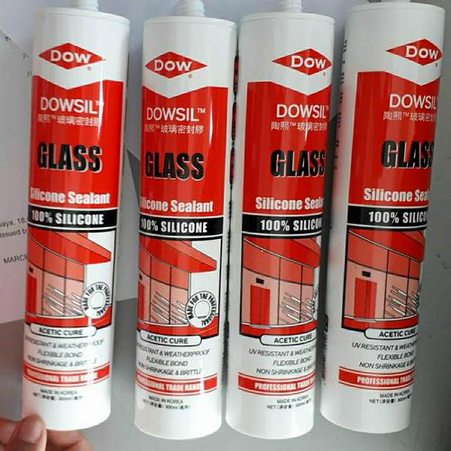 Jual Lem Sealant Dowsil Glass Silicon Sealant Lem Kaca Silicone Dow Corning - Putih Susu - Kota ...