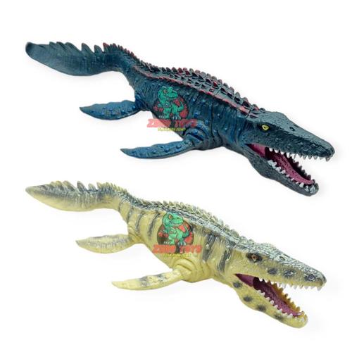 Jual Mainan Mosasaurus Dino Pajangan Hewan Dinosaurus - Mosasaurus Biru ...
