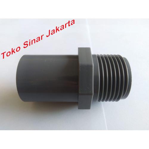 Jual Sambungan Pipa PVC Fitting PVC Vlok Sok Drat Luar VSDL 1 x 3/4 ...