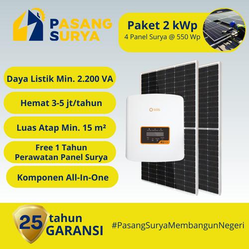 Jual Paket Sistem Solar Panel | Panel Surya | PLTS 2 kWp | 2200 W ...