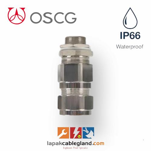 Jual Cable Gland Industrial OSCG E1W M40 armour brass nickel plated ...