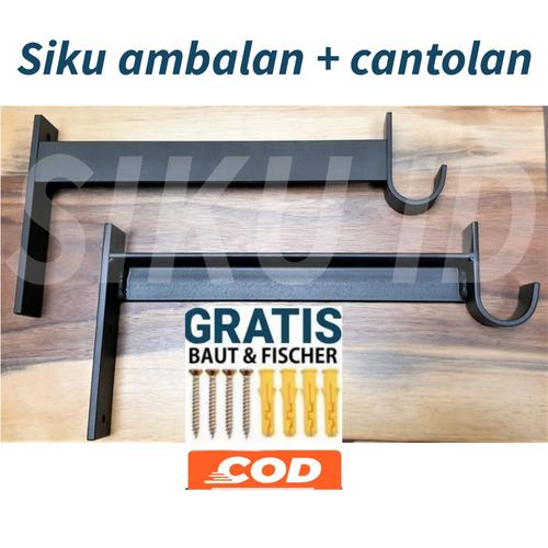 Promo SIKU PAPAN TEMPEL DINDNG / BESI SIKU AMBALAN PAPAN / BESI ...