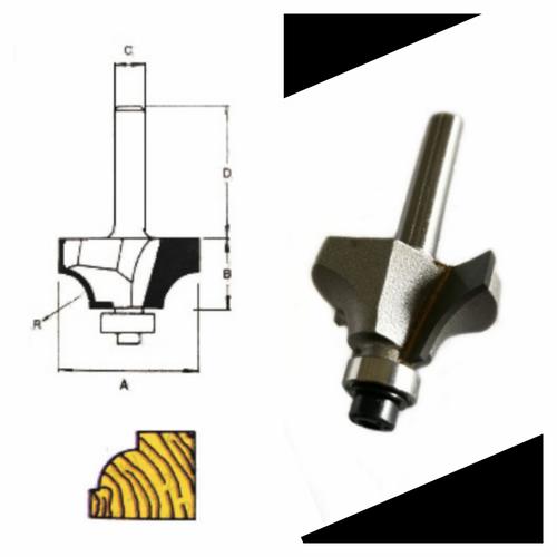 Jual MATA PROFIL BEADING BIT 1/4 × 8MM MATA ROUTER BEADING BIT R8MM ...