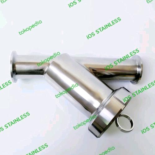 Promo Y Strainer Sanitary Stainless SS316 2 1/2" Inch Koneksi Ferrule ...