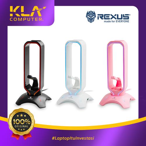 Jual Rexus Bungee J3 Headset Stand RGB Touchschreen with USB Hub ...