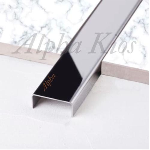 Jual List Plat U Stainless Steel/Silver/Miror/3050mmxT0,8mm/Interior ...