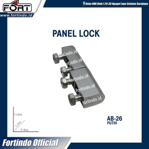 Jual ENGSEL PANEL Lock AB-26 White HITAM Hingel Box MERK FORT - Kota ...