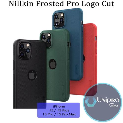 Jual Case iPhone 15 Pro/Max/Plus Nillkin Frosted Pro Hybrid Logo Casing ...