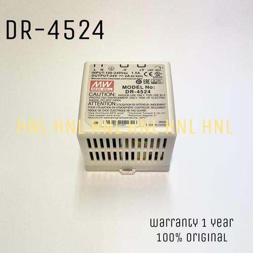 Jual Din Rail Power Supply MEAN WELL DR-4524-2A 24VAC - Jakarta Barat ...