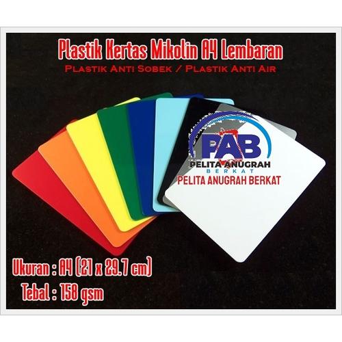 Jual Plastik Kertas Mikolin A4 Anti Sobek Anti Air Bahan Sablon Label ...
