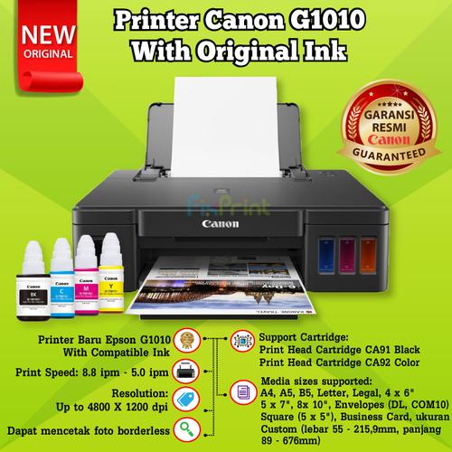 Jual Printer Canon Pixma G1010 Ink Tank System G-1010 Print Head CA91 ...