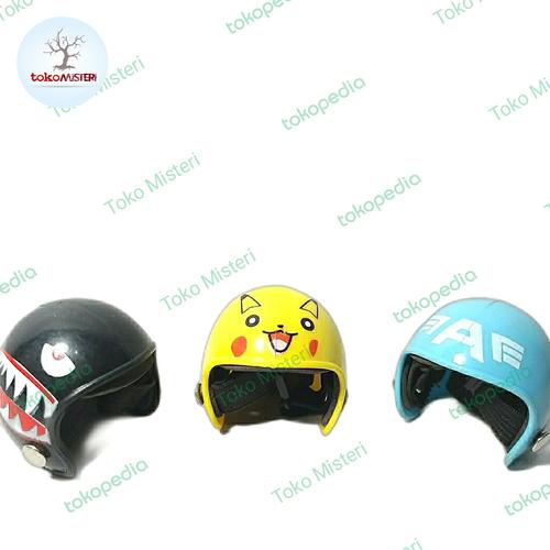 Jual Miniatur Helm Helem Monster Pokemon Shark Pikachu Helmet Jadul ...