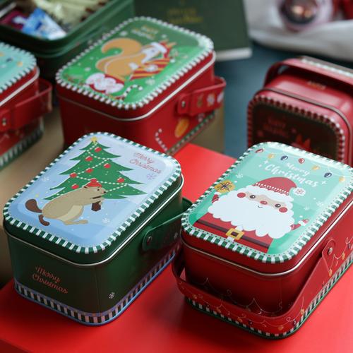 Promo Tentengan Christmas Tin Kotak Box Kaleng Tempat Kue Motif Natal ...