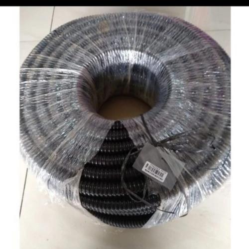 Jual Flexibel Hitam Conduit PVC 20mm 1 Roll 45 meter Flexible 20 mm ...