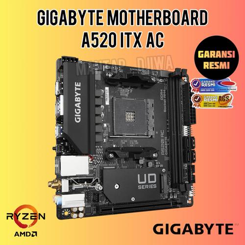 Jual Gigabyte Motherboard A520i ITX AC WiFi argb usb 3.2 - Kota ...
