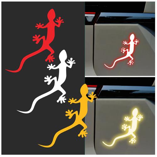 Jual Stiker Lucu Unik Mobil Cutting Sticker Reflektif Model Cicak ...