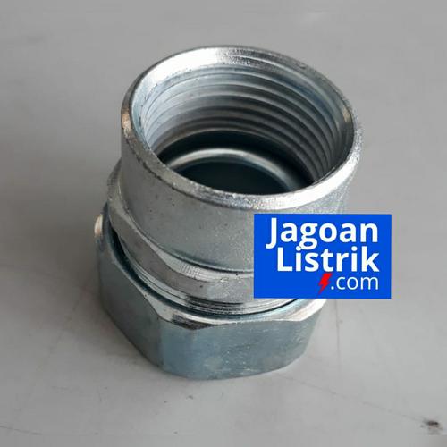 Jual Connector NUG 1 inch Flexibel to Pipa Coupling Conduit Besi 1inch ...