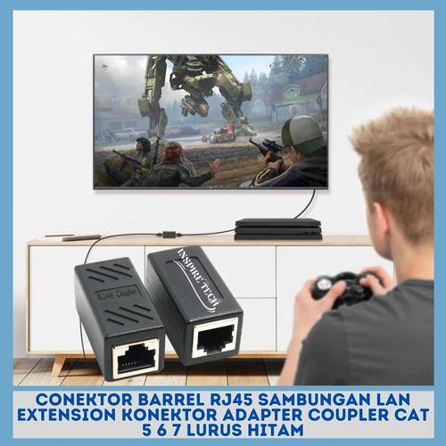 Jual Conektor Barrel RJ45 Sambungan Lan Extension Konektor Adapter ...