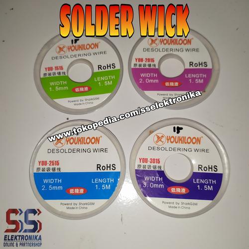 Jual Solder Wick wig wik pembersih timah solder pita desoldering wire ...