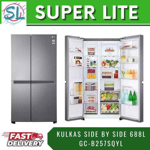 Jual LG GC-B257SQYL KULKAS SIDE BY SIDE 688L Smart Inverter LINEAR Cooling™ - Jakarta Barat ...