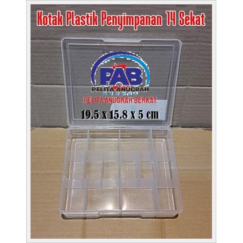 Jual Kotak Plastik Penyimpanan 10 Sekat Cincin Spare Part Koin Obat ...
