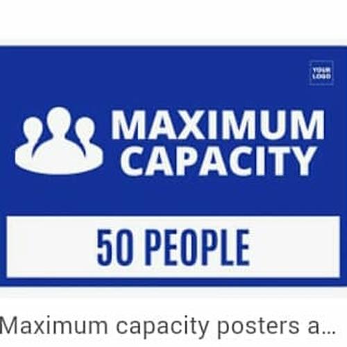 Jual sign tanda max maksimum capacity kapasitas orang pengunjung - Kota ...