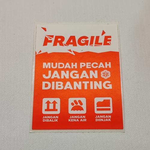 Jual Sticker Label Fragile 5cm x 7cm (Indonesia) Isi 10 pcs - Kab ...