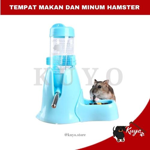 Jual Tempat Makan dan Minum Hamster Dispenser Botol Feeder - Kuning ...