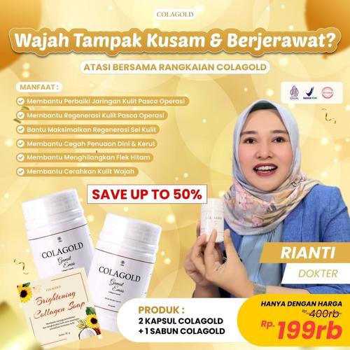 Jual Buy 1 Get 1 Colagold kapsul collagen gamat emas isi 60 - Kab ...