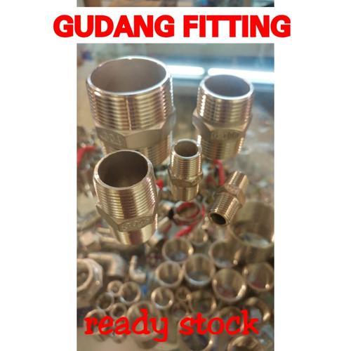 Jual double nipple ss304 1/2" inch - Jakarta Barat - Gudang Fitting ...