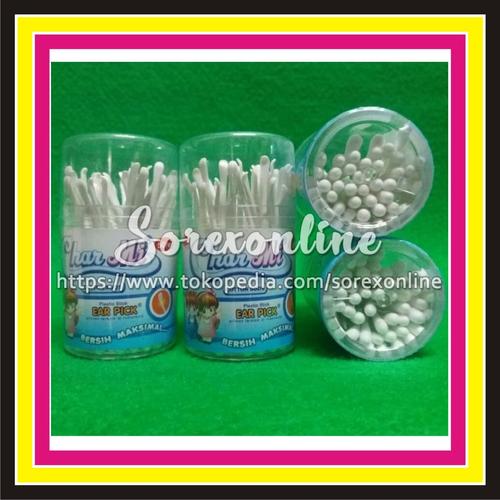 Jual CharMi Cotton Bud + Earpick/Korek Kuping Kemasan Pot Art. 185 ...