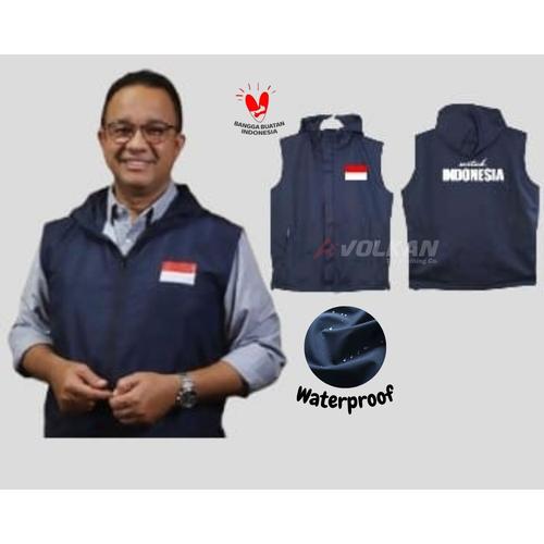 Jual Rompi Relawan Anies Waterproof / Rompi Untuk Indonesia / Rompi ...