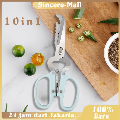 Jual 10 In 1 Gunting Anti Karat Gunting Deli Gunting Sayur Kitchen ...