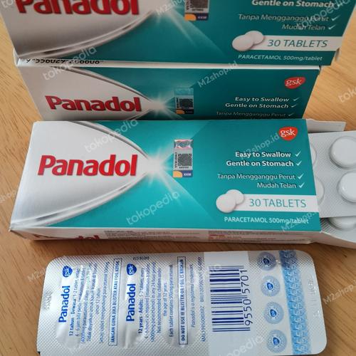 Jual panadol paracetamol 500mg panadol easy to swallow per strip ...