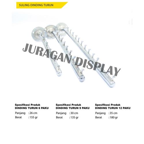 Jual Hanger Tembok Suling Turun 9 Paku -Suling Turun Dinding 9 Paku ...