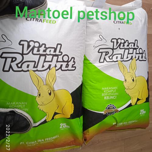 Jual Vital Rabbit 1kg repack makanan kelinci - Kota Bekasi - Mantoel ...