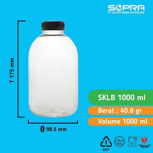 Jual Botol PET SKLB 1 iter / Botol Kale 1000ml Gendut /Botol Juice ...
