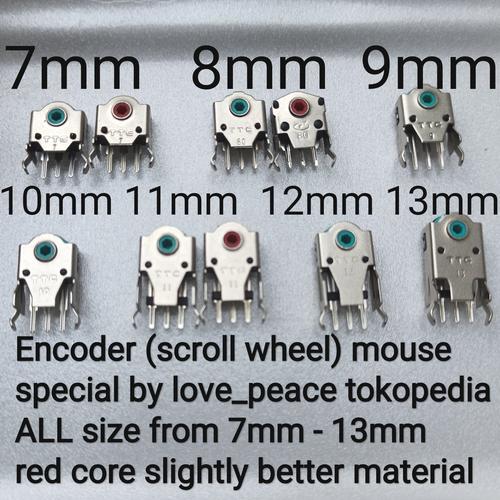 Jual Encoder Mouse Wheel TTC green 5mm 5.5mm scroll mouse Logitech ...