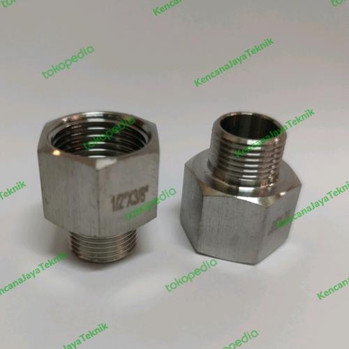 Jual Reducer / Reducing Adaptor Male x Female 3/8 inch x 1/2 inch ...