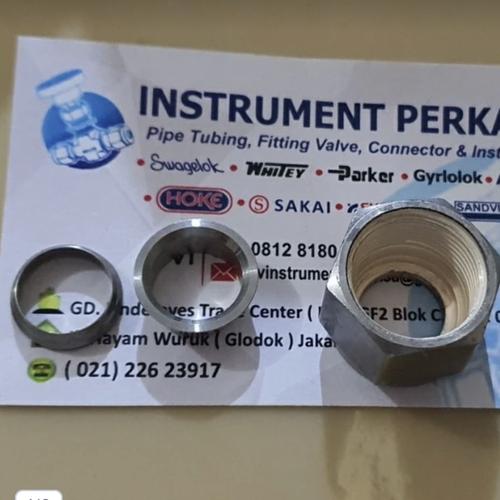 Jual SS-810-NFSET Nut Ferrule set 1/2" OD SWAGELOK SS316 - Jakarta ...