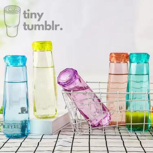 Jual HANSEL Botol Kaca Kristal 450 ml Estetik Diamond Botol Kaca ...