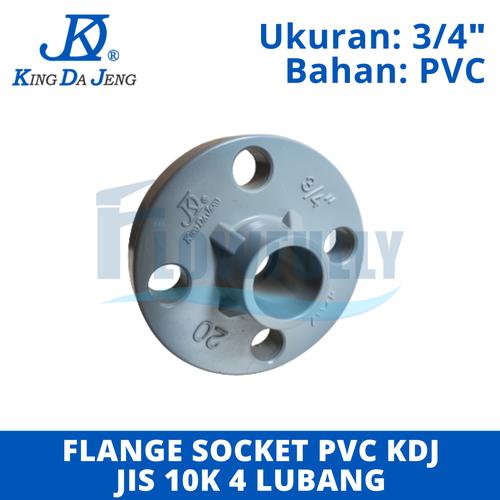 Jual FLANGE PVC AW 3/4 INCH KDJ PLENDES FLEN SOCKET PIPA SAMBUNG BAUT ...